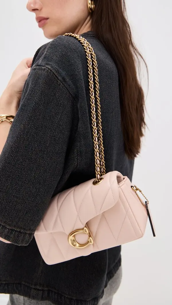 COACH Quilted Tabby Shoulder Bag 20 With Chain in Pink | Lyst Coach Blush Quilted Shoulder Bag display picture 1