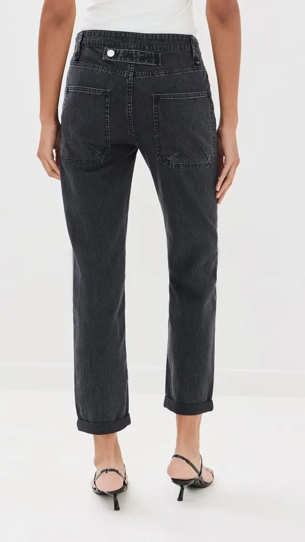 Tibi Mou Denim Clift Jeans - Black