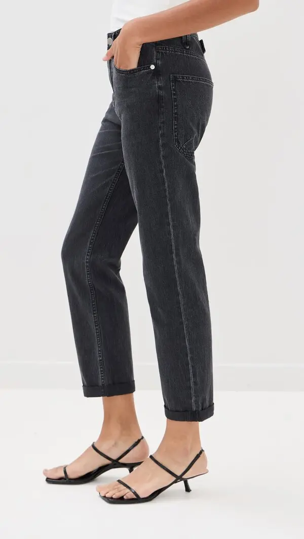 Tibi Mou Denim Clift Jeans - Black