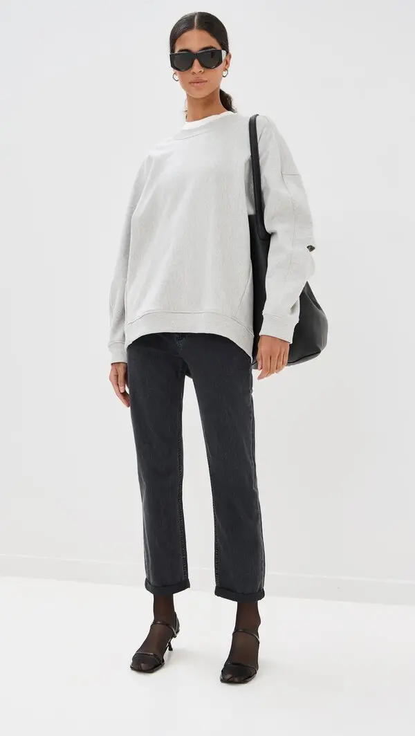 Tibi Mou Denim Clift Jeans - Black