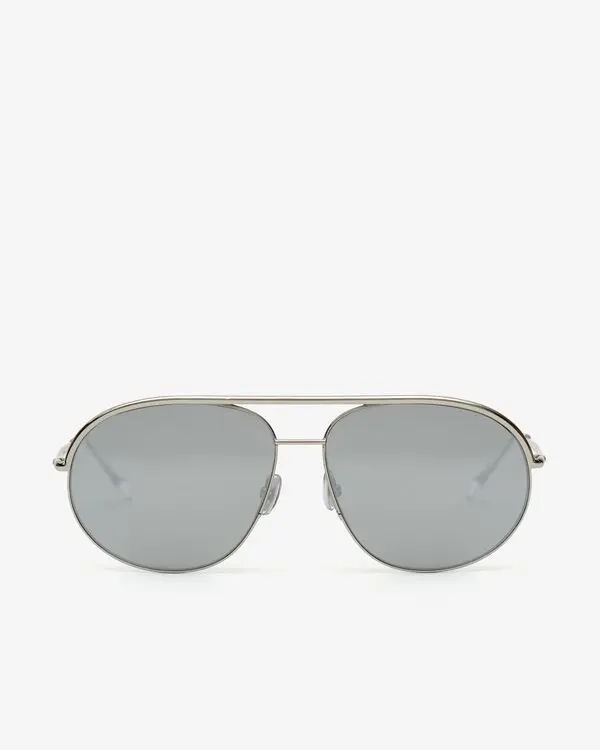 Isabel Marant Aviator Sunglasses - Shiny Pall/silver Mirror