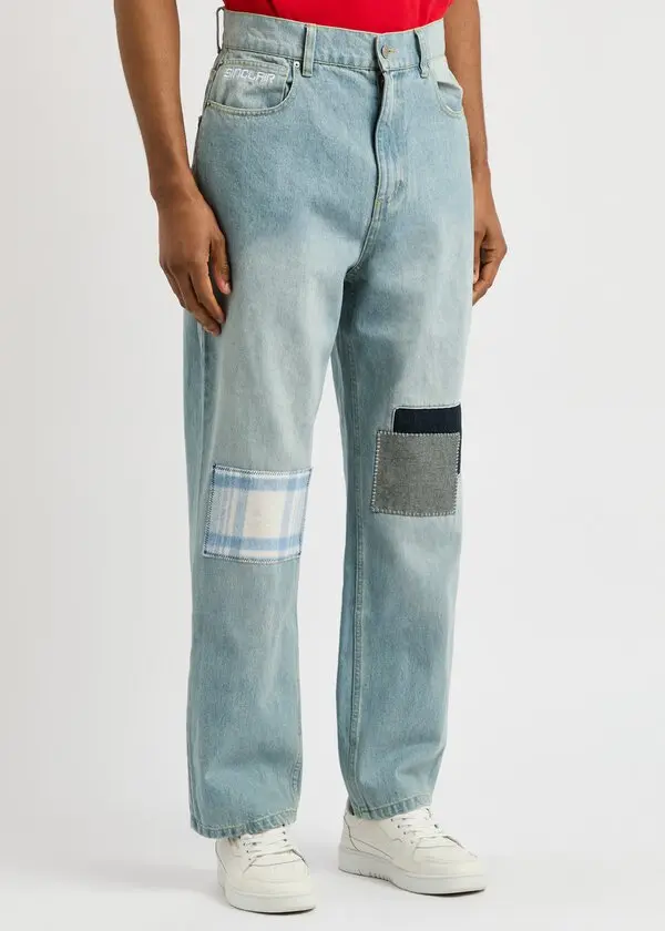 SINCLAIR Appliquéd Straight-leg Jeans