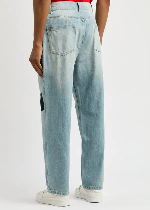 SINCLAIR Appliquéd Straight-leg Jeans