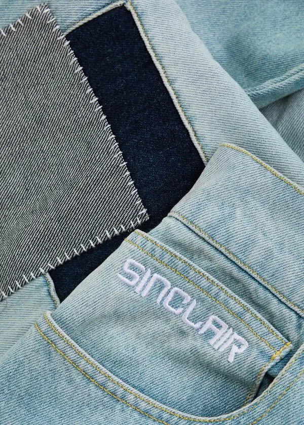 SINCLAIR Appliquéd Straight-leg Jeans
