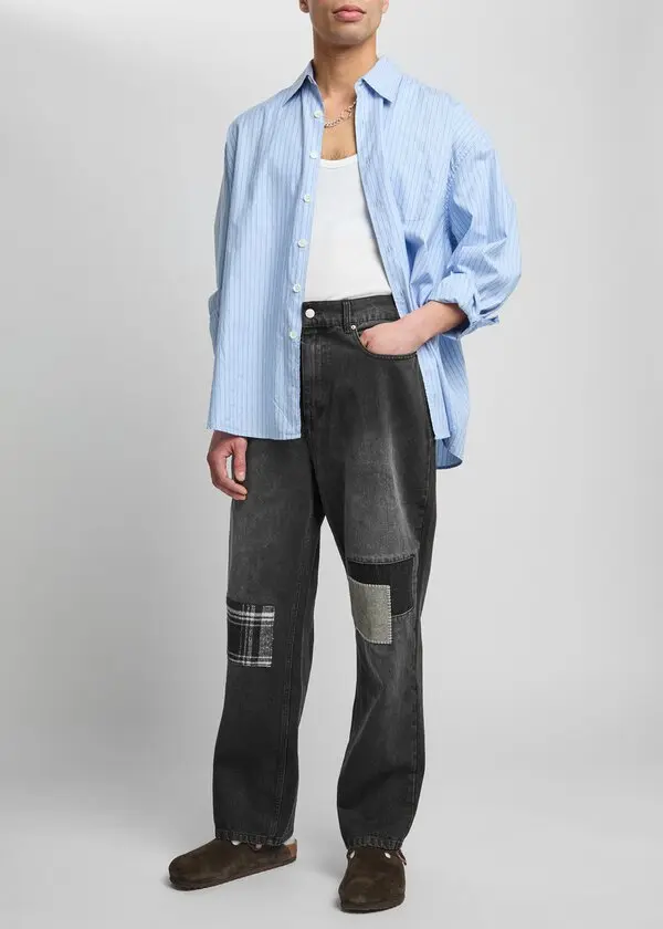 SINCLAIR Country Appliquéd Straight-leg Jeans
