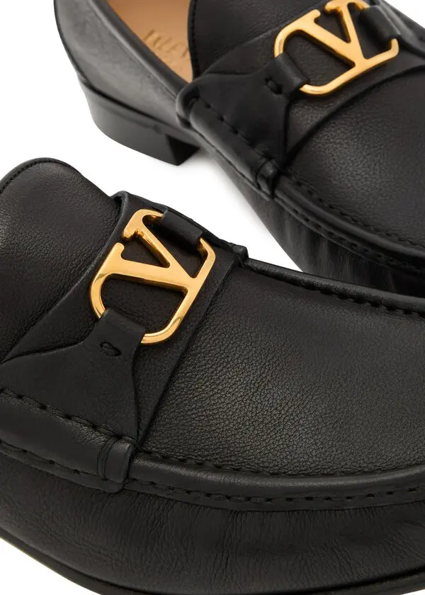 Valentino Garavani Vlogo Leather Loafers
