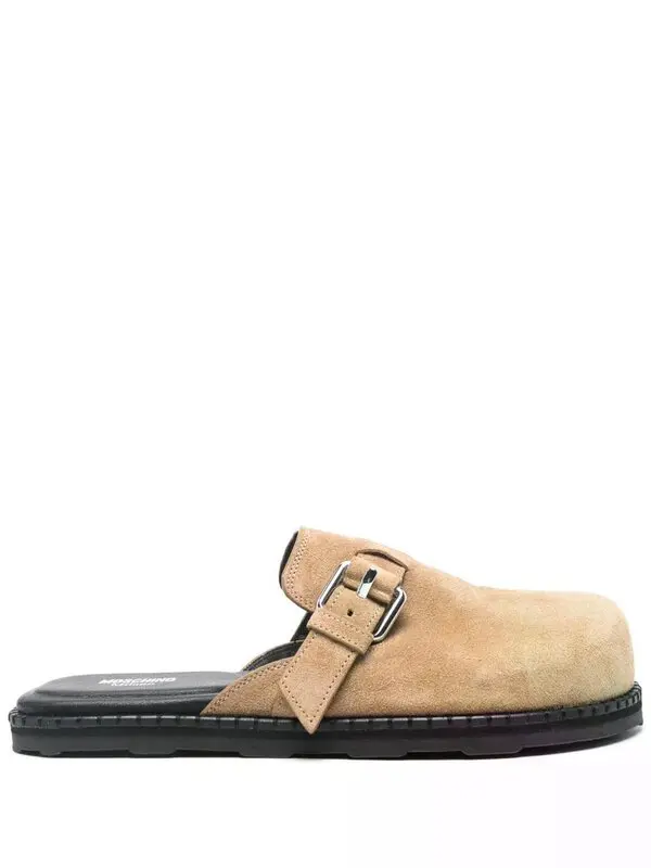 Moschino Suede Mules - Neutrals