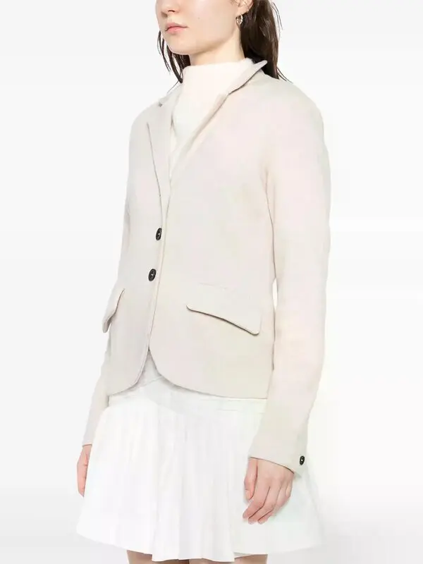 N.peal Wool Cashmere Utility Blazer