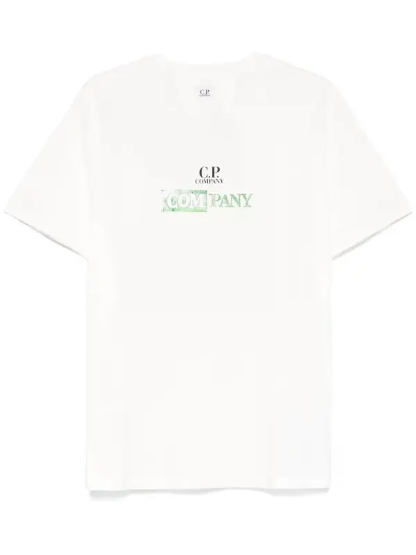 C.P. COMPANY Logo-print T-shirt - White