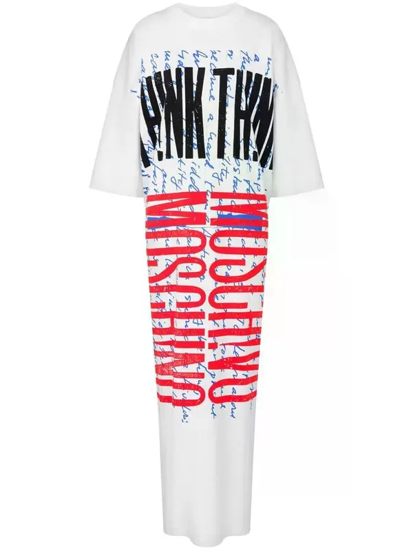 Moschino Maxi T-shirt Dress - White