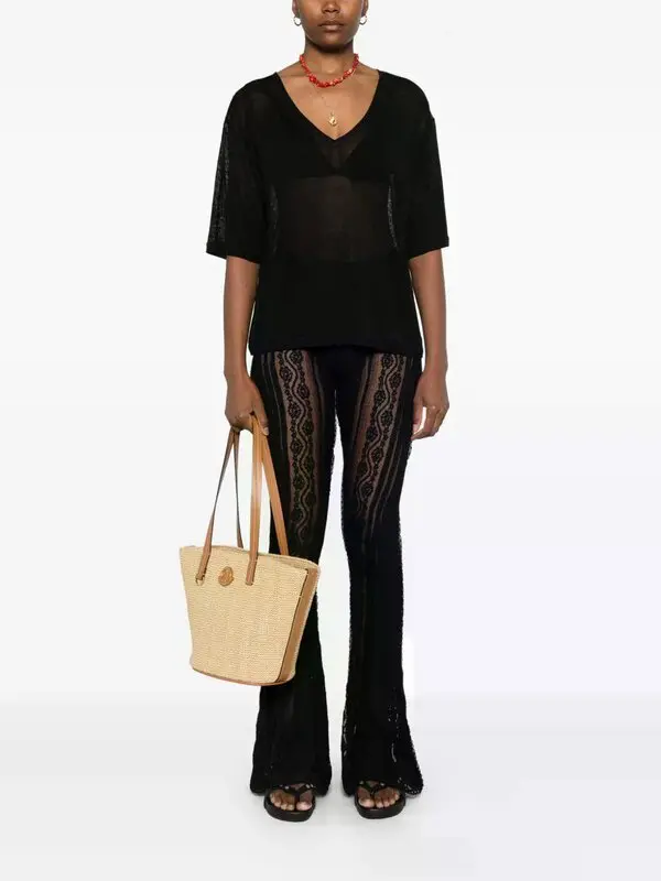P.a.r.o.s.h Fine-knit Blouse - Black