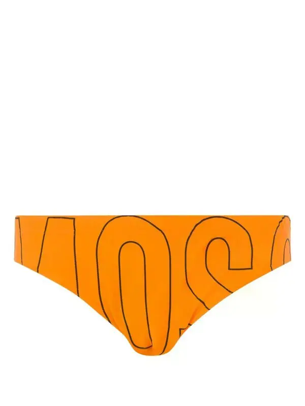 Moschino Print Swim Briefs - Orange