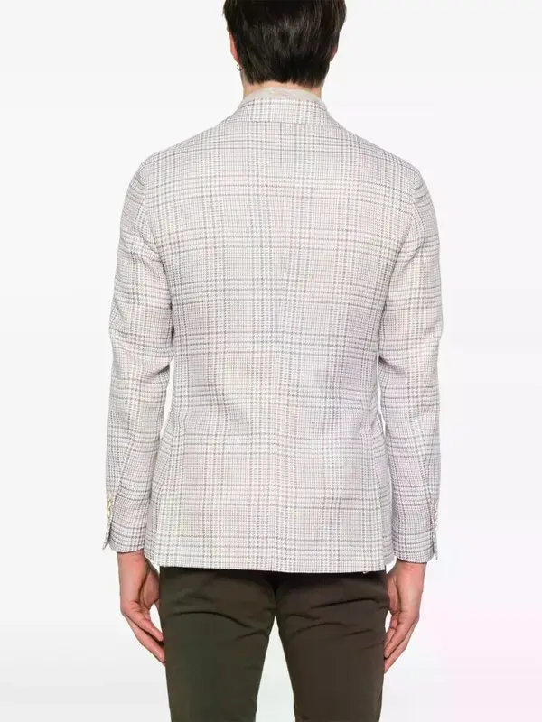 LARDINI Brooch-detail Blazer - Neutrals