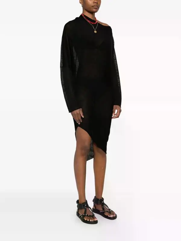 P.a.r.o.s.h Asymmetric Midi Dress
