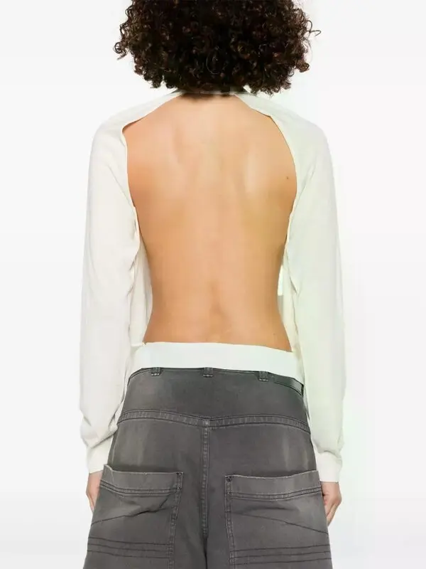 Moschino Open-back Cardigan - Neutrals