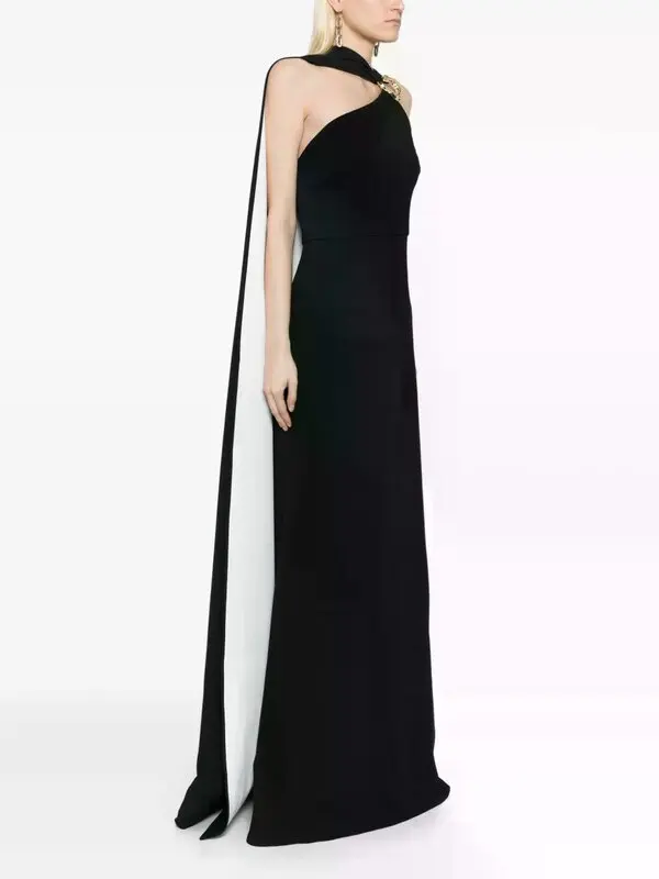 Roland Mouret Asymmetric Embellished Gown