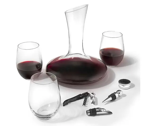 GODINGER Monterey 9 Piece Wine Decanter Set - One-color