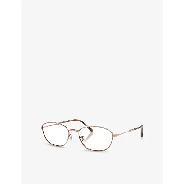 Ray-ban Rx3749v Irregular-frame Optical Glasses - Brown