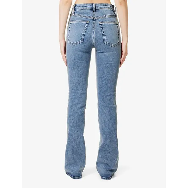 FRAME The Reboot Flared-leg High-rise Jeans - Crave