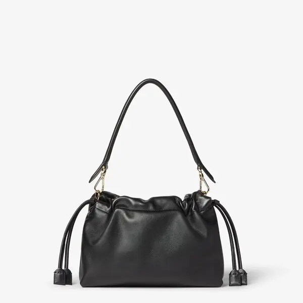 Fendi Baguette Soft Medium Nappa Leather Bag - Black