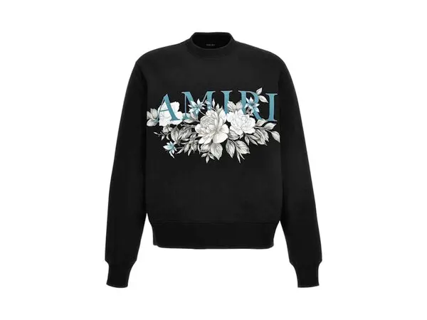 Amiri Floral Logo Crew