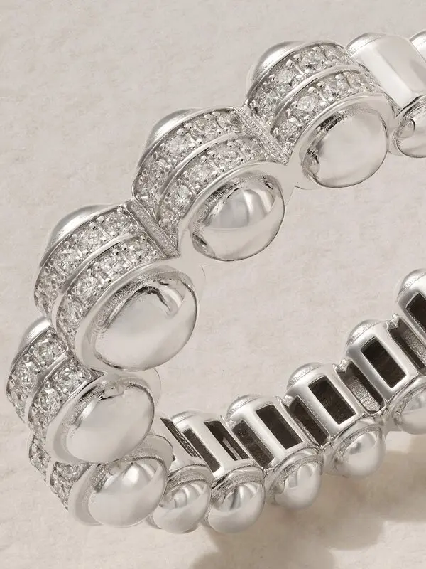 L’ATELIER NAWBAR The Atom 18-karat White Gold Diamond Ring