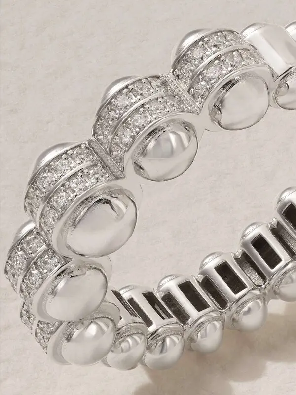 L’ATELIER NAWBAR The Atom 18-karat White Gold Diamond Ring