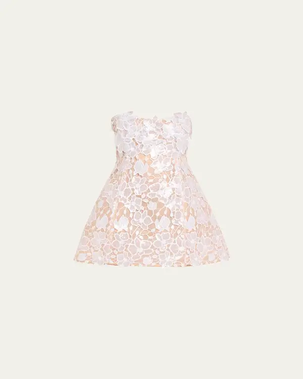 Retrofete Alira Sequined Lace Mini Dress - White