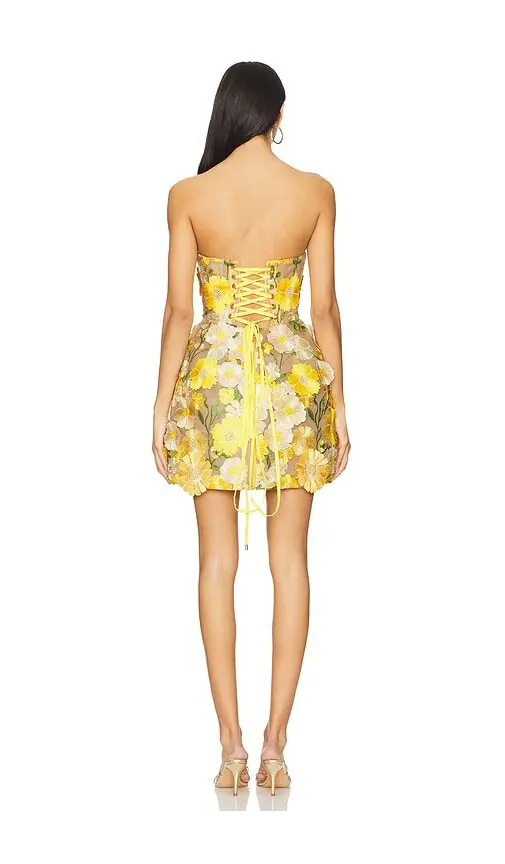 jasmine mini dress bronx and banco Bronx Banco Jasmine Maraya Embroidered Strapless Mini Dress