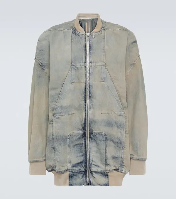 Rick Owens Sphinx Jumbo Dyed Denim Jacket - Blue