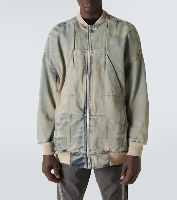 Rick Owens Sphinx Jumbo Dyed Denim Jacket - Blue