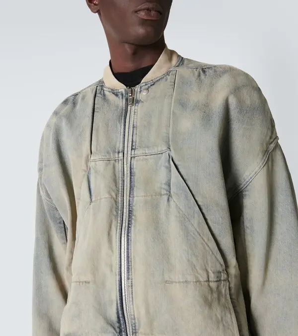 Rick Owens Sphinx Jumbo Dyed Denim Jacket - Blue
