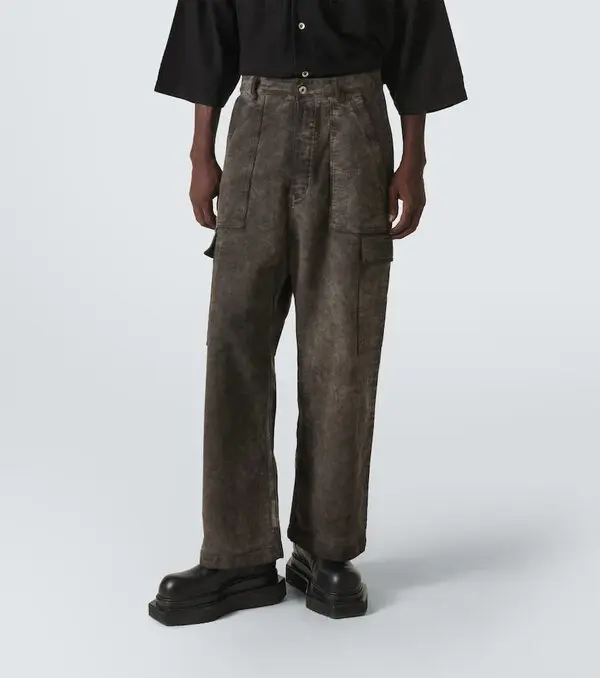 Rick Owens Denim Cargo Pants