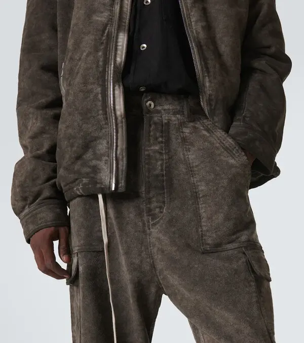 Rick Owens Denim Cargo Pants