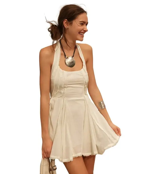 Free People Lavender Mini Dress - Summer Sand