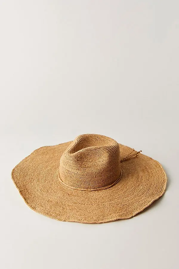 Lack Of Color Drift Ultra-wide Fedora - Beige