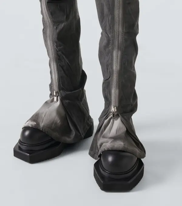 Rick Owens Paneled Tapered Jeans