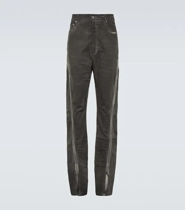 Rick Owens Paneled Tapered Jeans - Grey