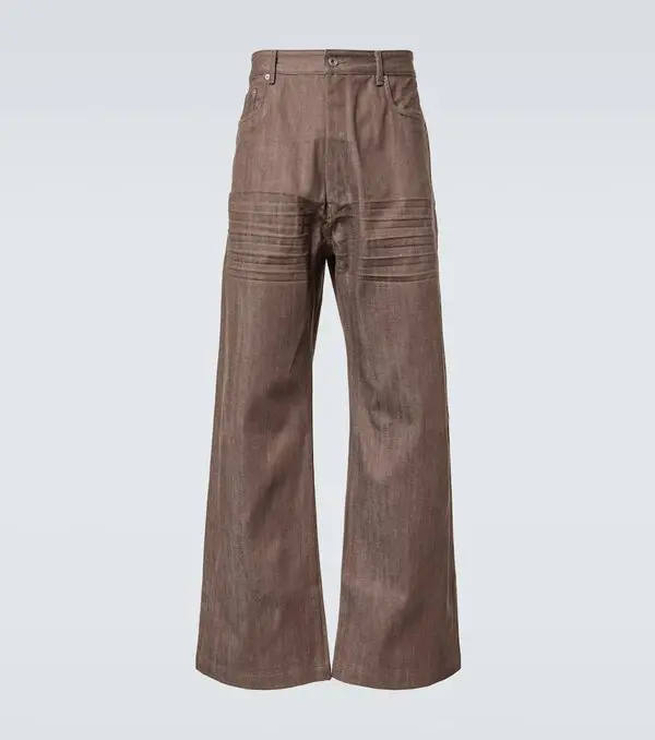 Rick Owens Geth Wide-leg Jeans - Brown