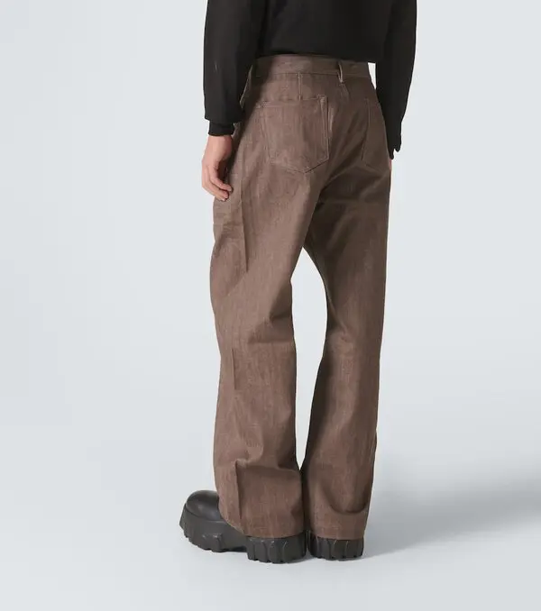 Rick Owens Geth Wide-leg Jeans - Brown