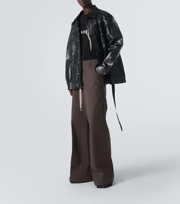 Rick Owens Coated Denim Jacket - Black
