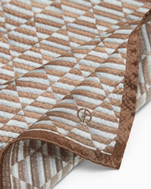 Giorgio Armani Printed Silk Pocket Square