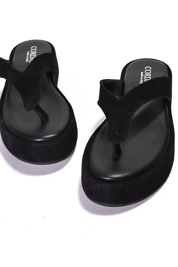Cordani Kendra Thong Sandals - Black