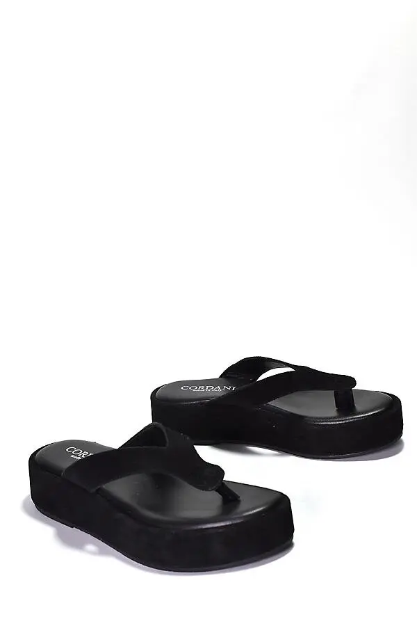 Cordani Kendra Thong Sandals - Black