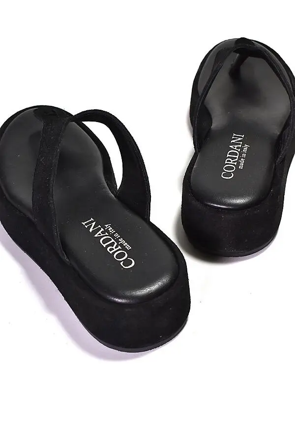 Cordani Kendra Thong Sandals - Black