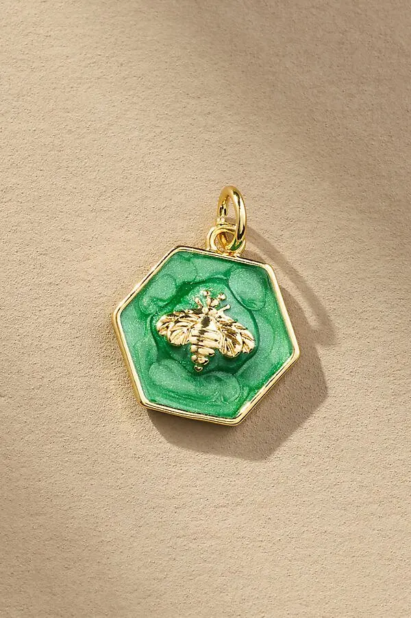 BOXBAR Honeycomb Bee Charm - Gold