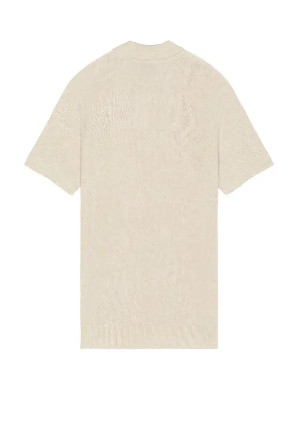 A.p.c. Jay Short Sleeve Polo - Beige
