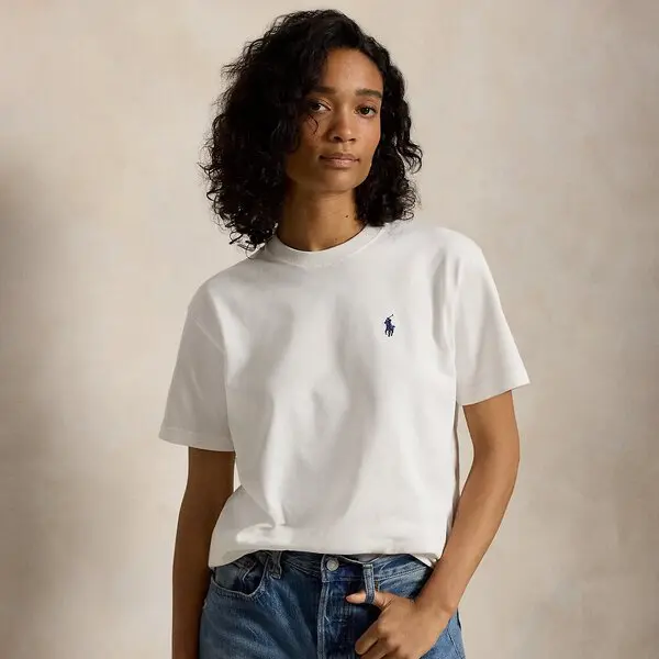 Ralph Lauren Relaxed Fit Cotton Jersey Tee - White