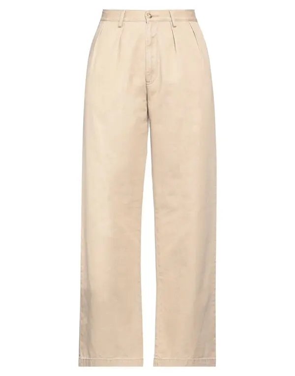 Denimist Cotton Gabardine Pants - Beige