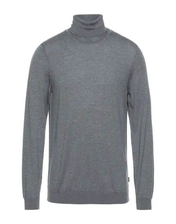 Hugo Boss Turtleneck Virgin Wool Knit - Grey